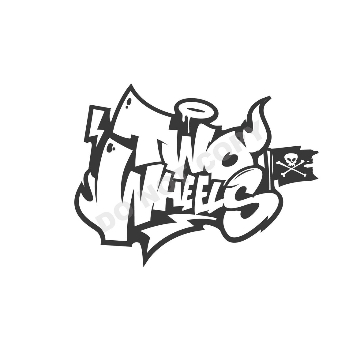 Two Wheels Graphic Design Sticker for Motorcycle Png Download Svg File ...