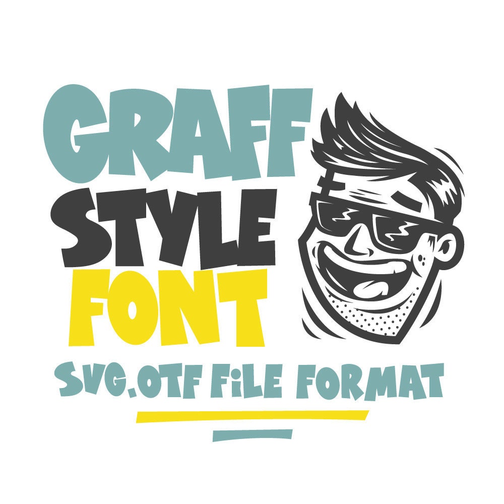 Graffiti Font Otf File Vector Svg Font Create Own Style Logo - Etsy