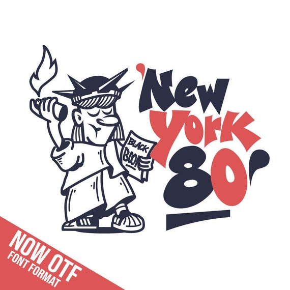 Font Graffiti New York 80 Otf Typography Vector Street Art - Etsy