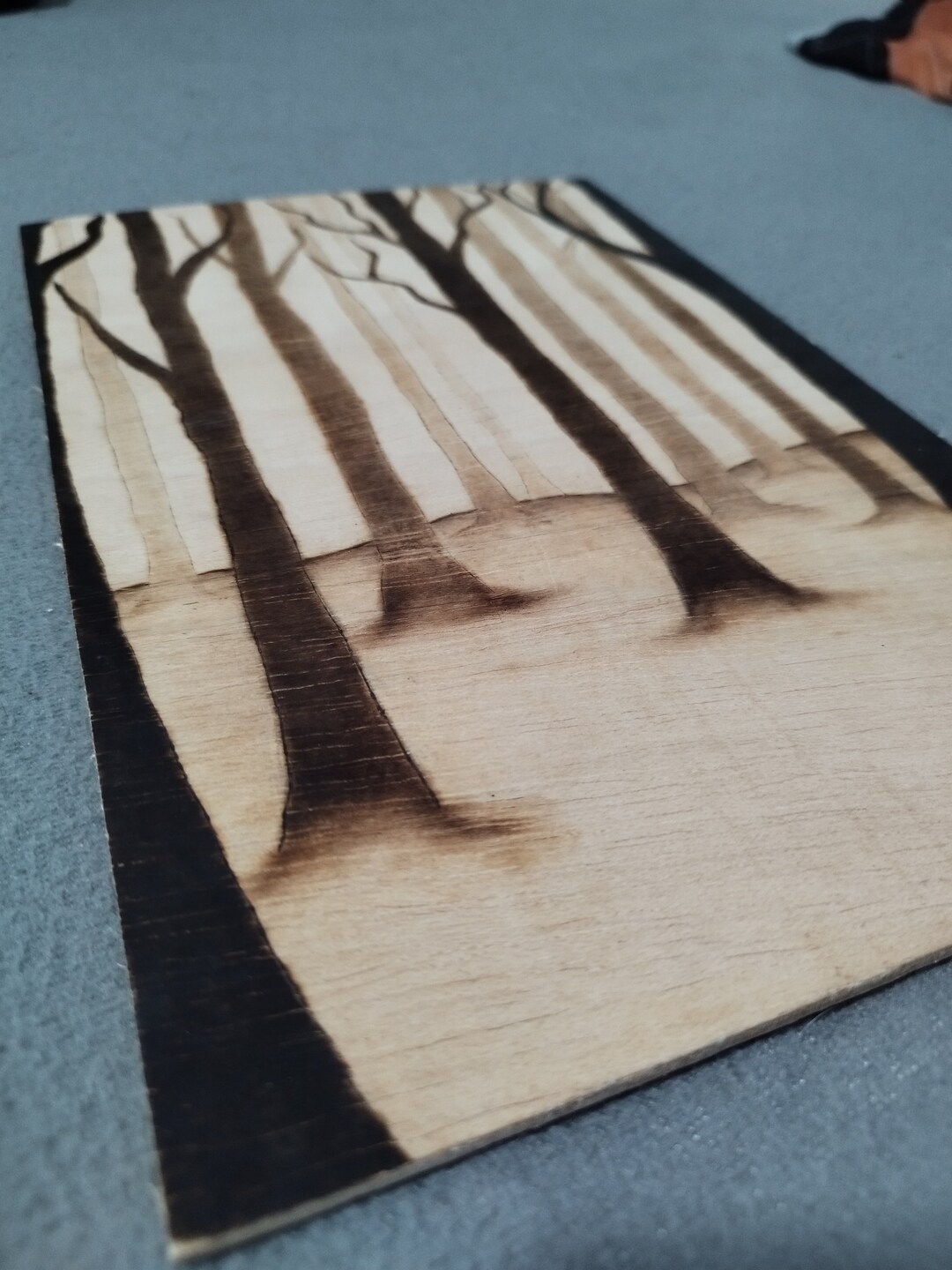 Pyrography Forest Painting - Etsy