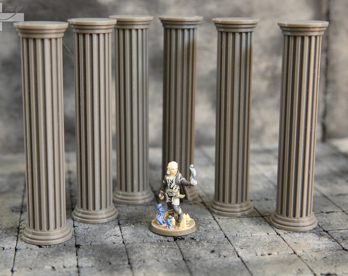 HUGE Cavern Pillars With 2 Roper Miniatures Scatter Terrain - Etsy