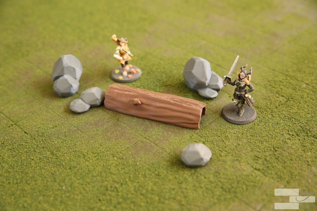 28mm Scale Rocks and Log - Etsy