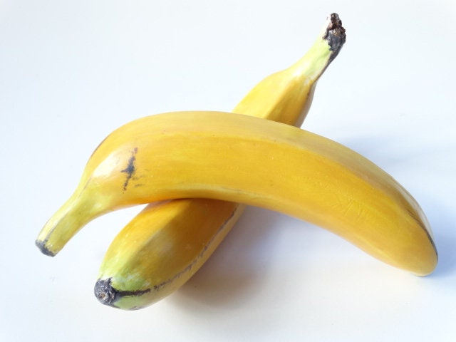 Ceramic Banana 1 Piece Natural Size Realistic Fruit Handmade - Etsy