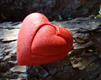Ceramic Red Heart - Etsy