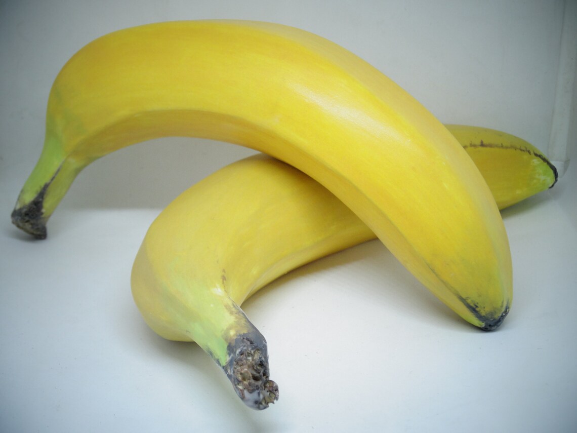 Ceramic Banana 1 Piece Natural Size Realistic Fruit Handmade - Etsy