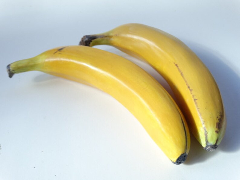 Ceramic Banana 1 Piece Natural Size Realistic Fruit Handmade - Etsy
