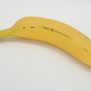Ceramic Banana (1 Piece) Natural Size Realistic Fruit Handmade Banana ...