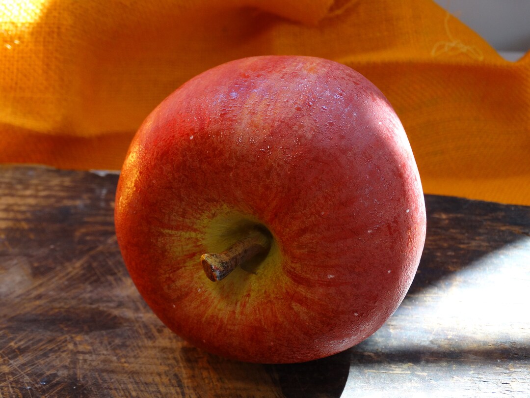 Ceramic Apple 1 Piece Red Ceramic Apple for Decoration Natural Size ...