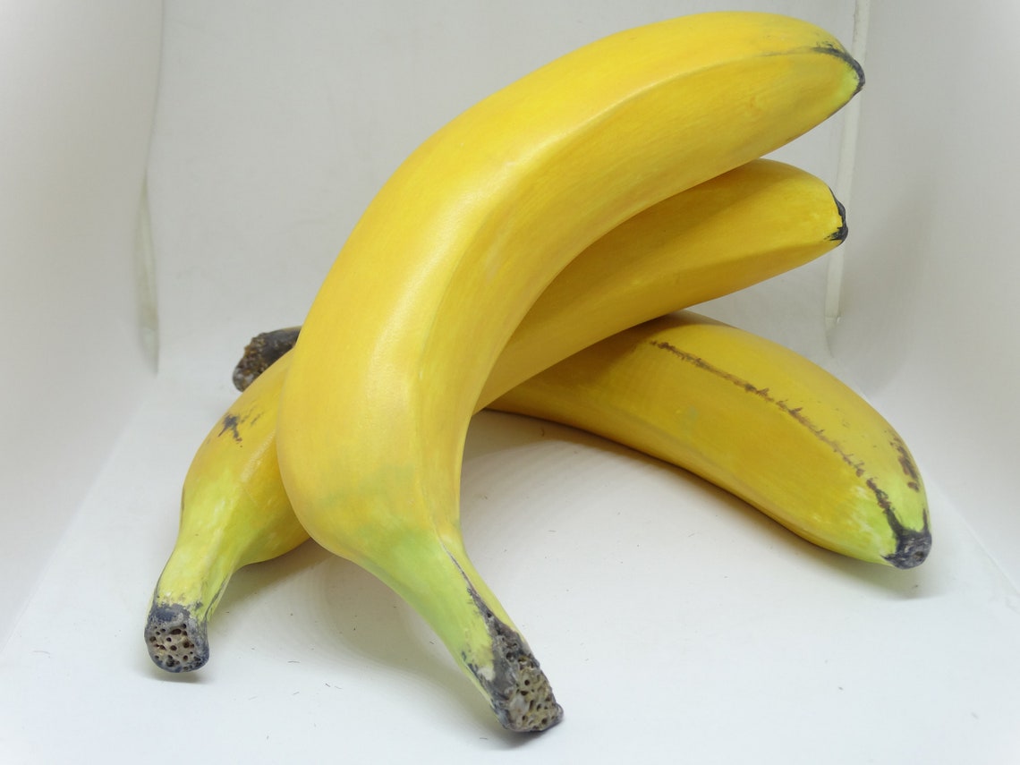 Ceramic Banana 1 Piece Natural Size Realistic Fruit Handmade - Etsy