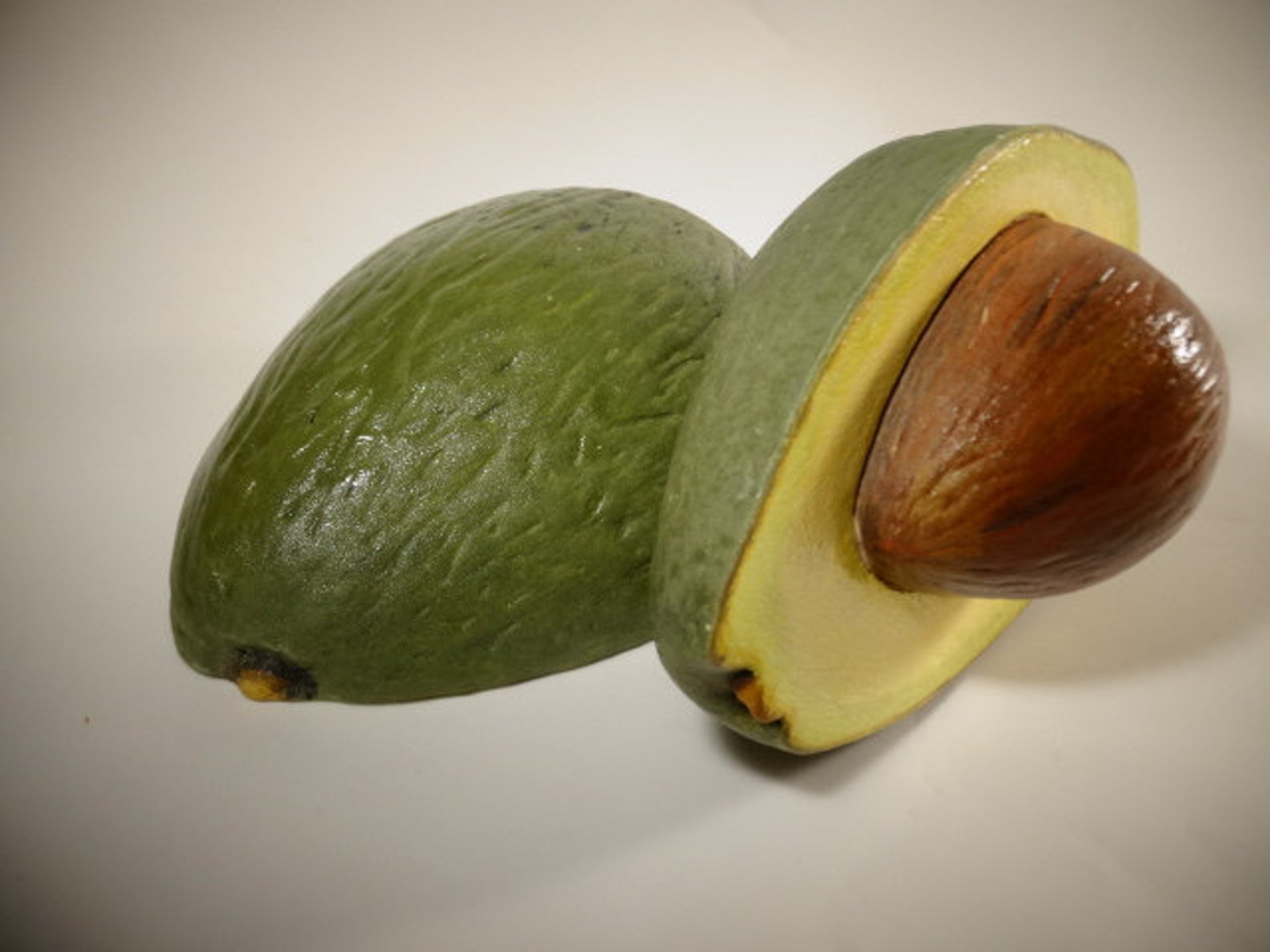 Ceramic Avocado 2 Half Pieces Natural Size | Etsy