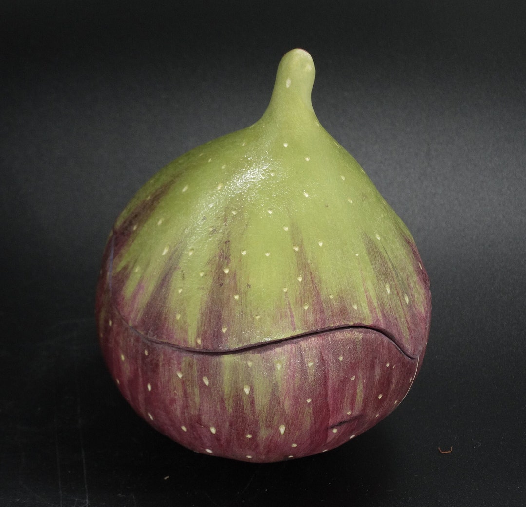 Ceramic Big Fig Ceramic Opening Handmade With Natural Colors. Green ...