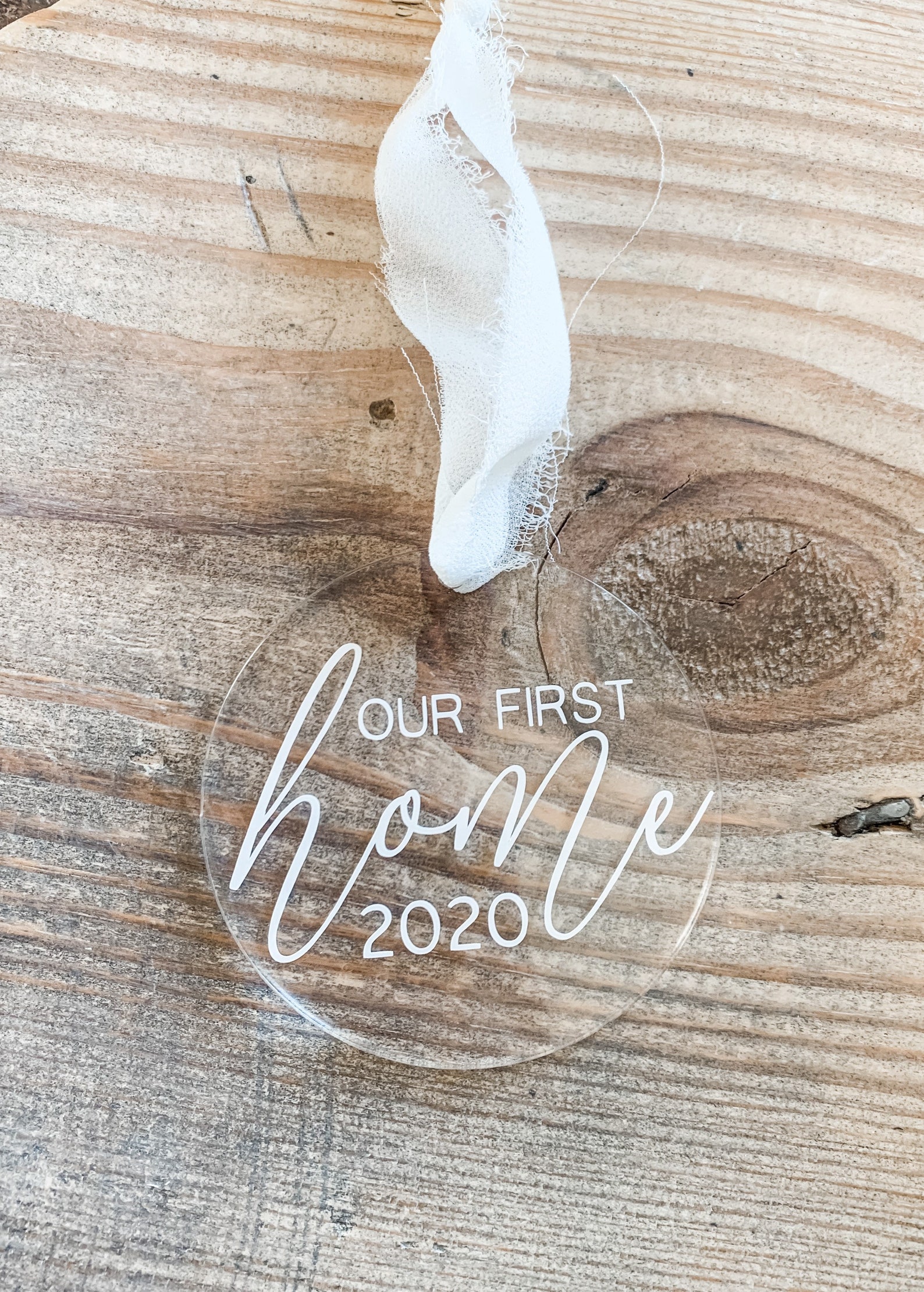 Our First Home Christmas Ornament Clear Acrylic Plexiglass - Etsy