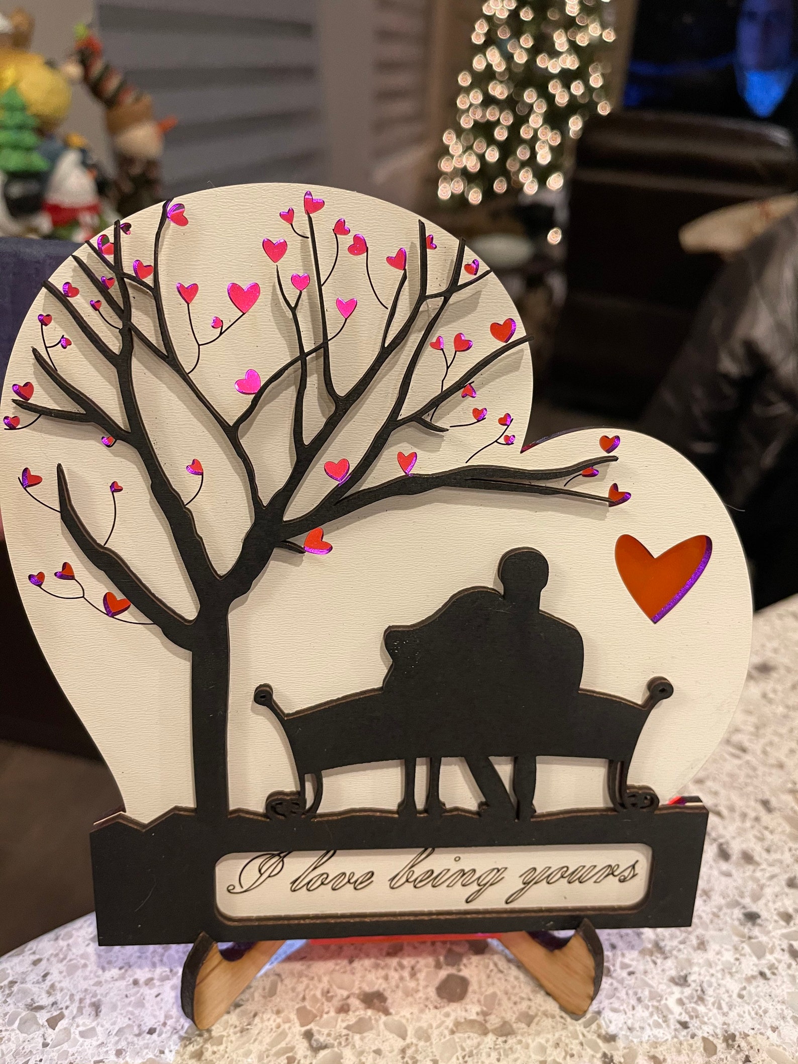 Bench Love Digital Download Couple on Bench Under Heart Tree | Etsy