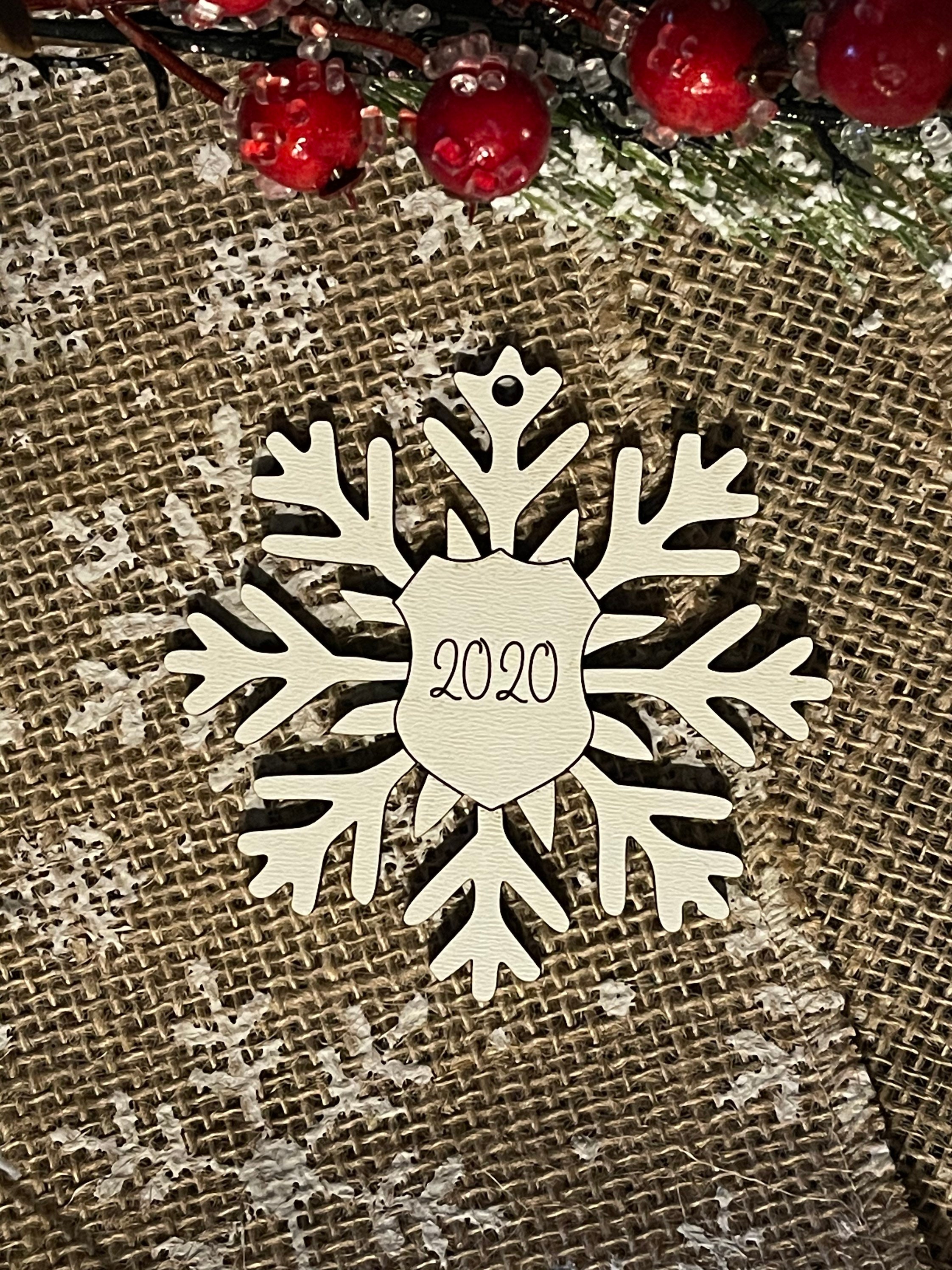 Police Badge Flakes Digital Download 2020 Police Ornament SVG File ...