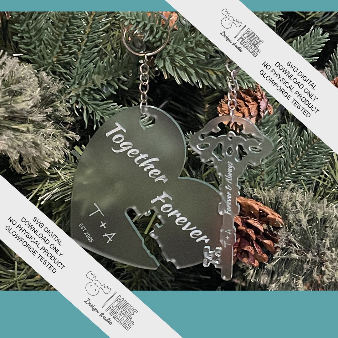 Together Keychains Digital Download Valentines 2 Keychains That Fit ...