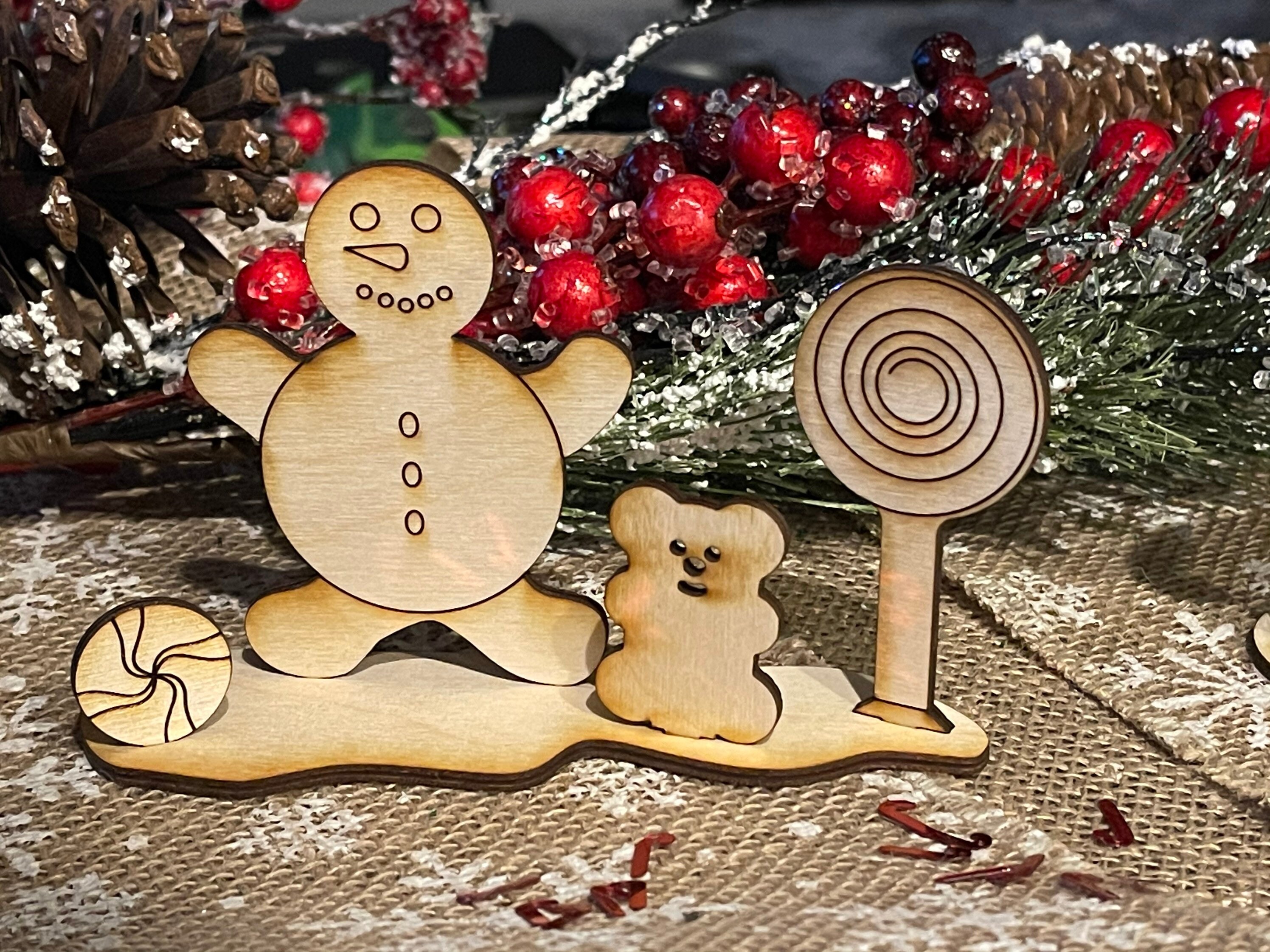 4 Pack Paint Kit Digital Download Gingerbread Man Stocking | Etsy