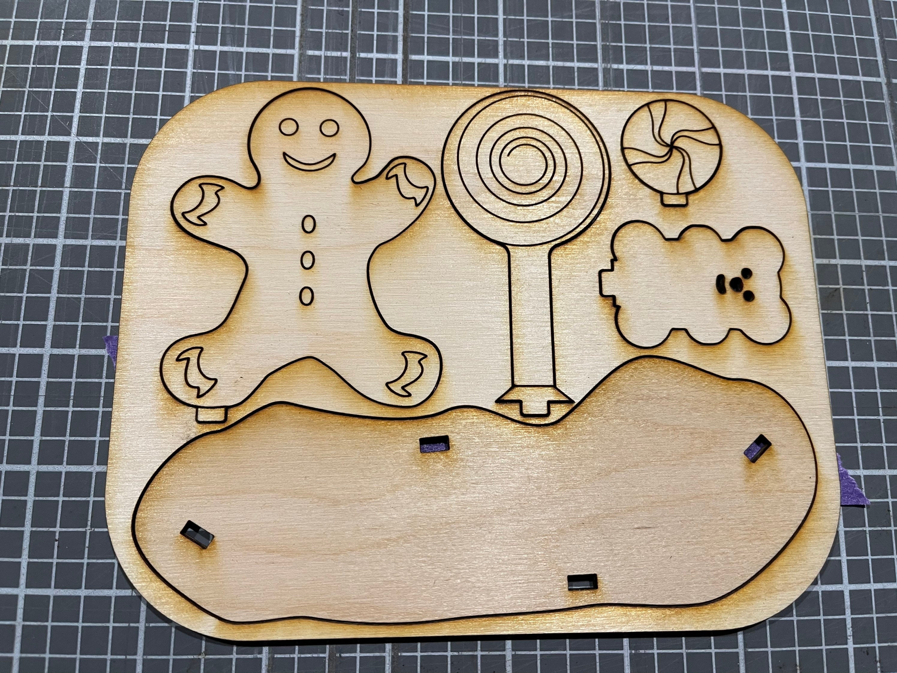 4 Pack Paint Kit Digital Download Gingerbread Man Stocking | Etsy