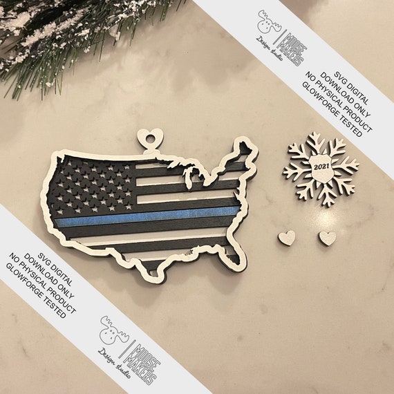 USA Blue Line Digital Download 2021 United States Blue Line | Etsy