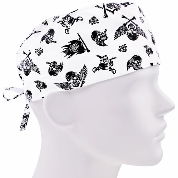 Scrub cap men surgical hat nurse cap scrub hats pirate | Etsy