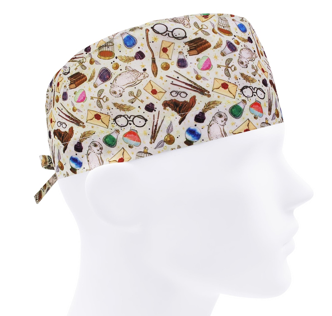 Surgical Cap Men, Fantasy Scrub Hats, Scrub Caps for Men, Wizard ...