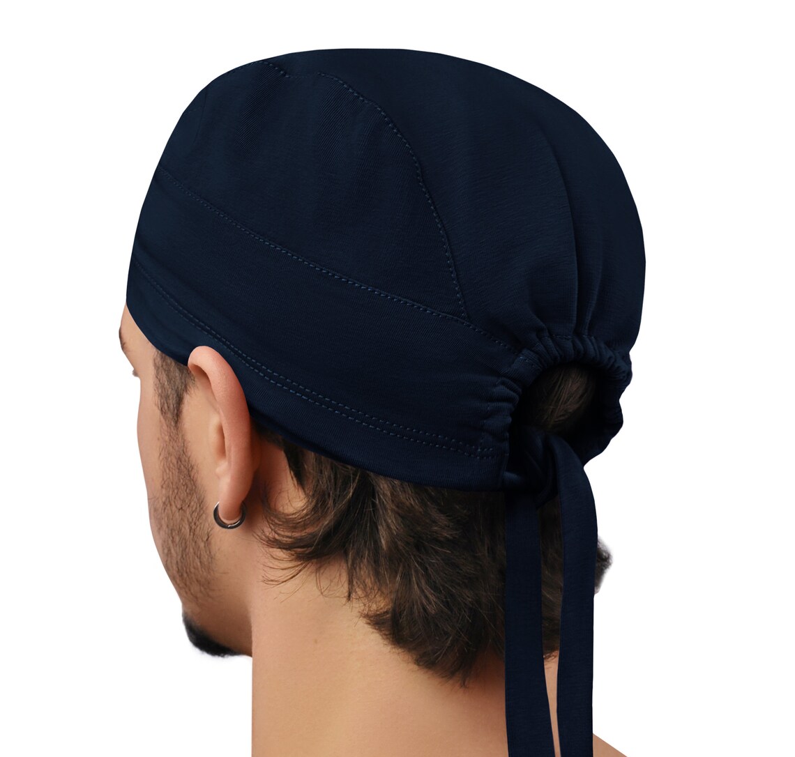 Scrub Cap Men, Skull Surgical Hat, Solid Nurse Caps, Stretchy Scrub ...
