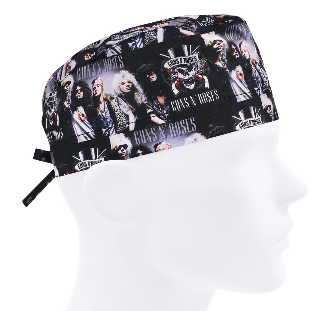 Rock Surgical Scrub Cap Men, Heavy Metal Nurse Hat, Gift for Music ...