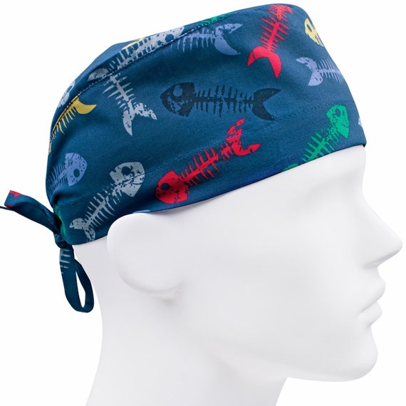 Surgical Cap Men Scrub Caps Scrub Hats Surgery Hat Fish | Etsy