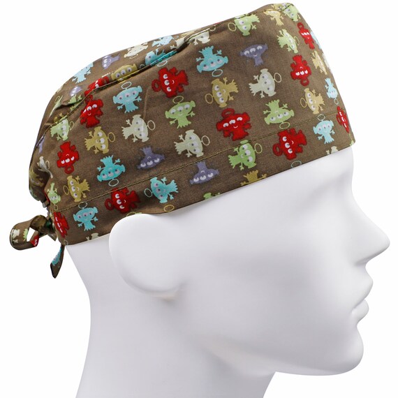 Scrub Cap Men Surgical Hat Nurse Cap Scrub Hats Aliens | Etsy