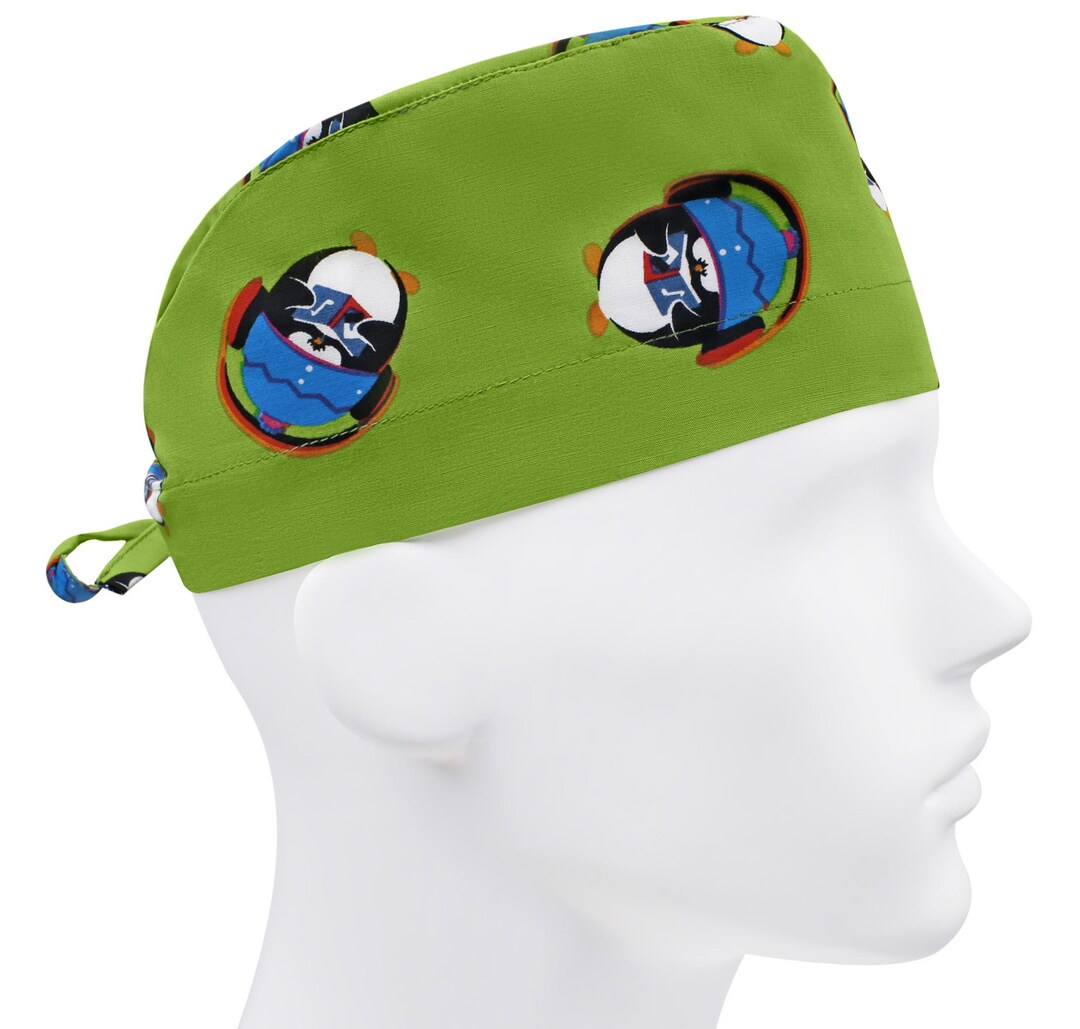 Scrub Caps Men, Surgical Cap, Scrub Hats, Nurse Hat, Penguin Green - Etsy