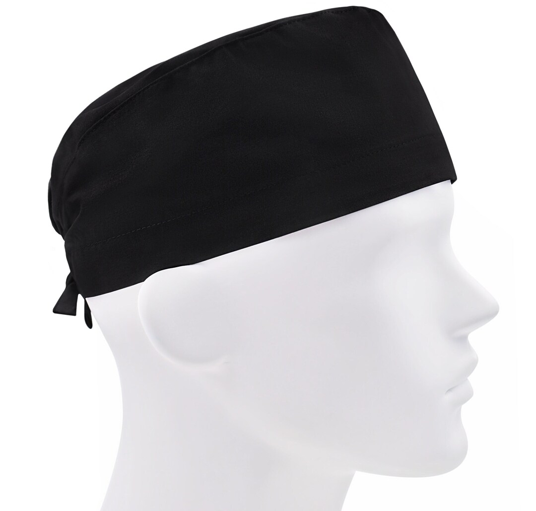 Surgical Cap Men, Scrub Caps, Scrub Hats, Surgery Hat, Solid Black - Etsy