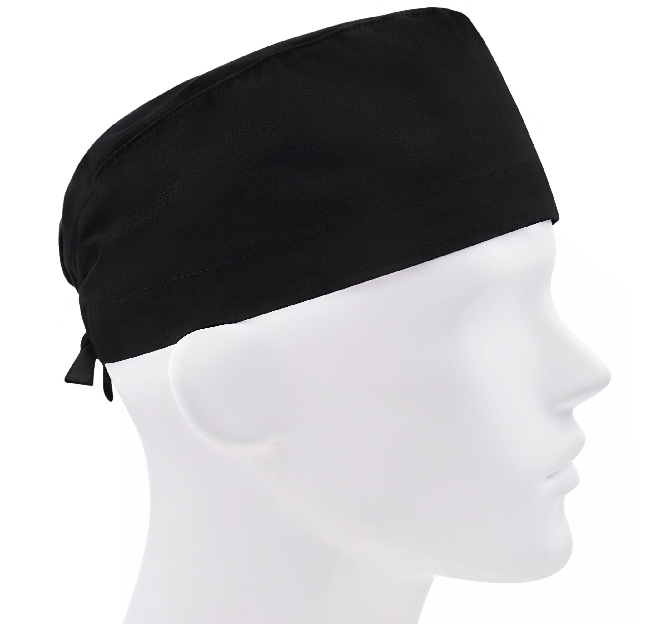 Surgical Cap Men, Scrub Caps, Scrub Hats, Surgery Hat, Solid Black - Etsy