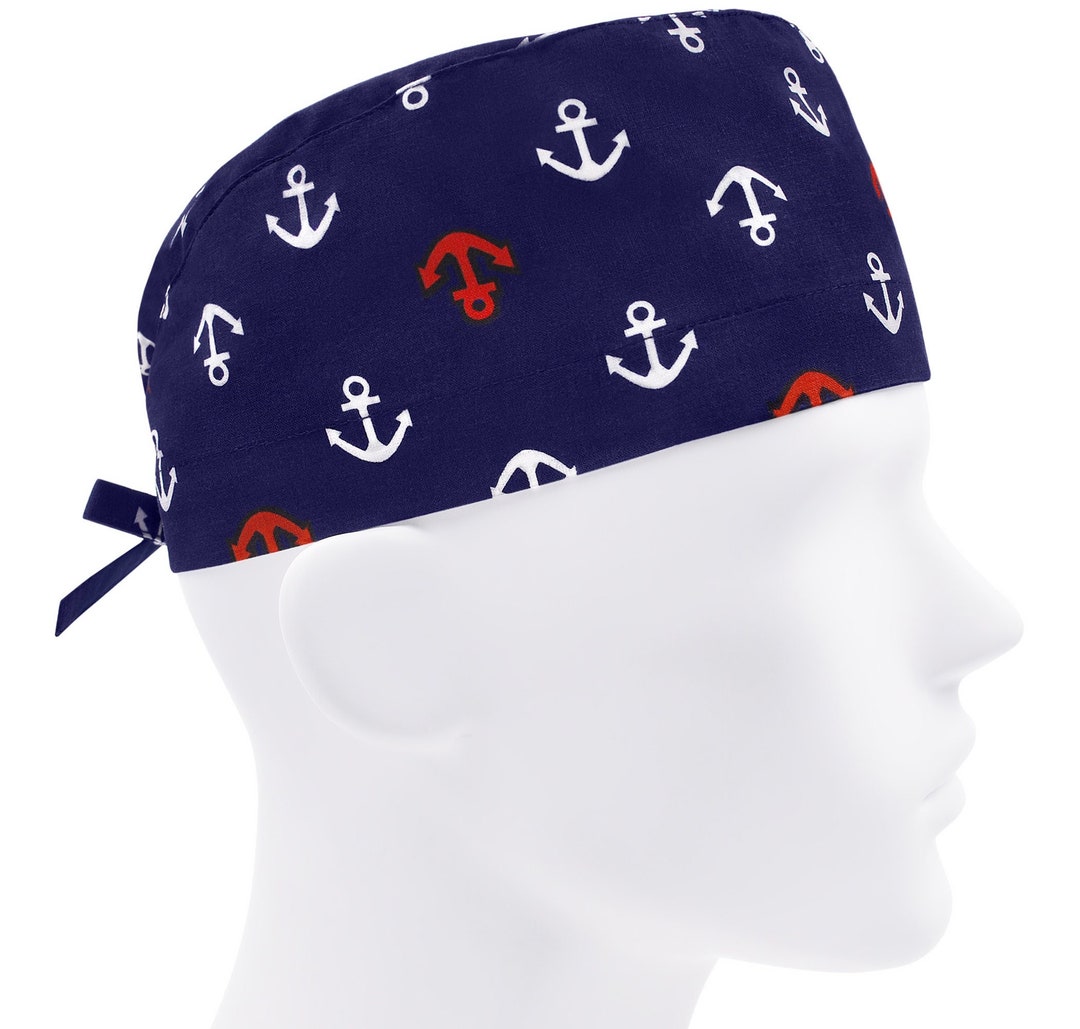 Scrub Cap Men, Surgical Hat, Nurse Cap, Scrub Hats, Anchor or Caps - Etsy