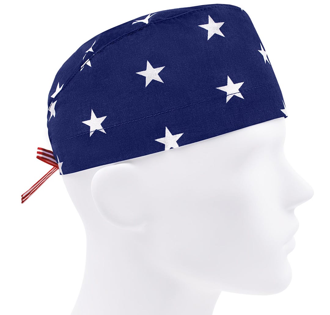 Scrub Caps Men, Surgical Cap, Scrub Hats USA, Nurse Hat Stars ...