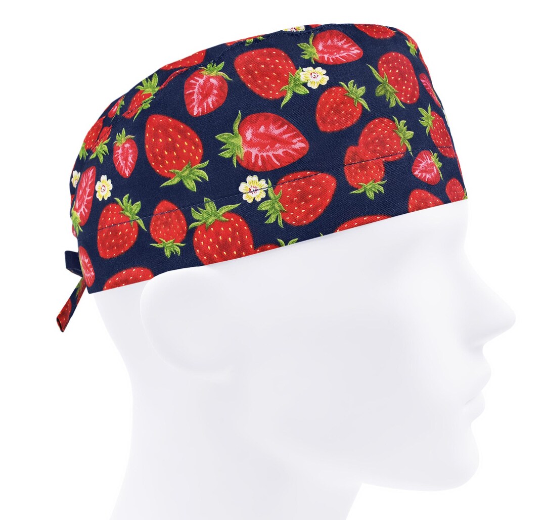 Surgical Cap Men, Scrub Caps, Doctor Hats, Surgery Hat, Strawberry ...