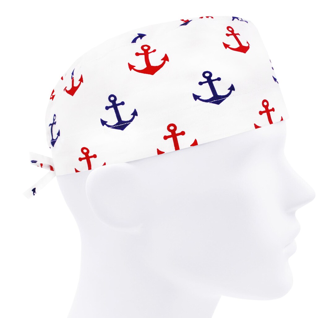Scrub Caps for Men, Scrub Hats, Surgical Hat, Nurse Cap, Anchor Surgery ...
