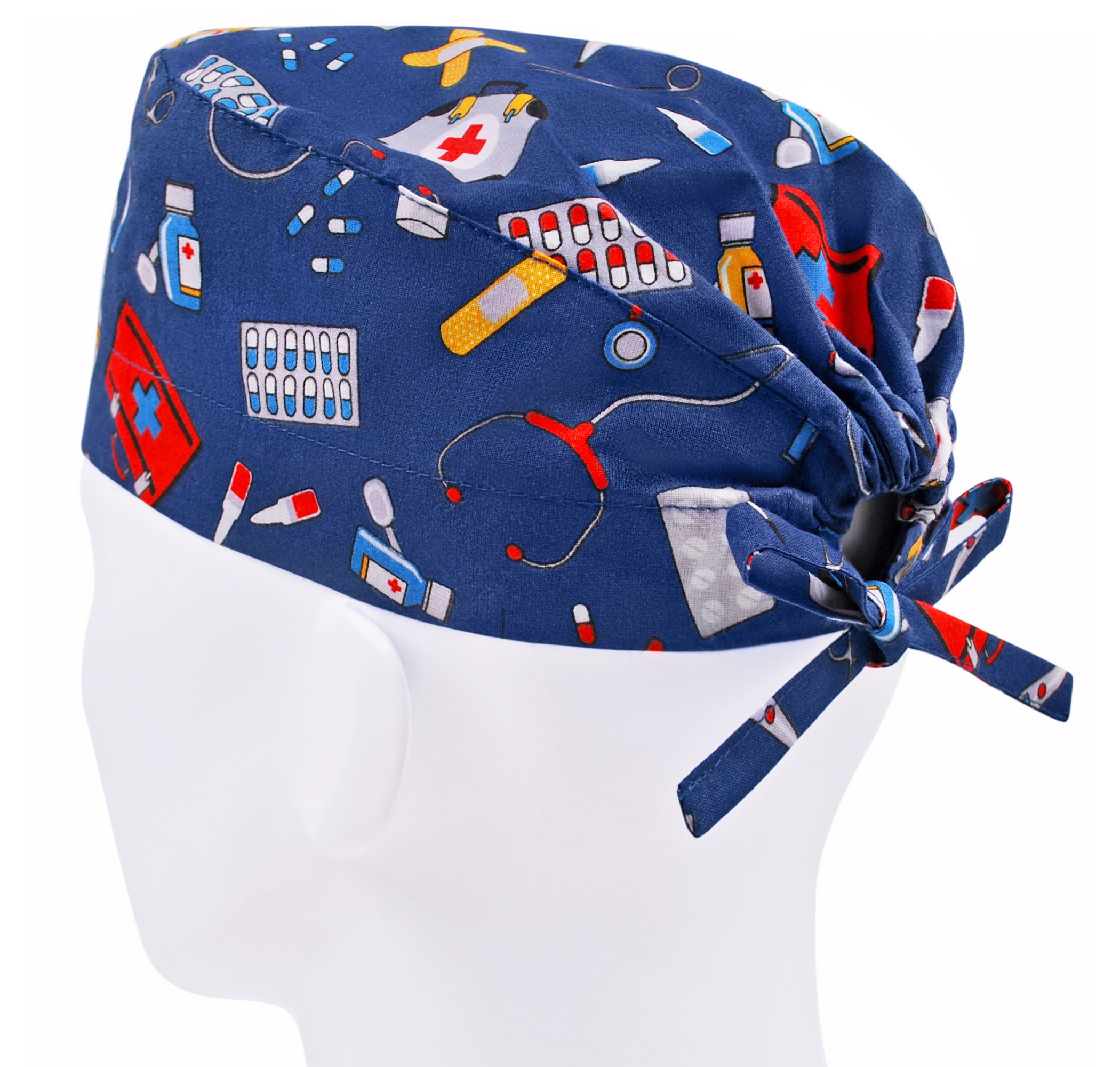 Scrub Cap Men, Surgical Hat, Nurse Cap, Scrub Hats, Medical Caps Blue ...