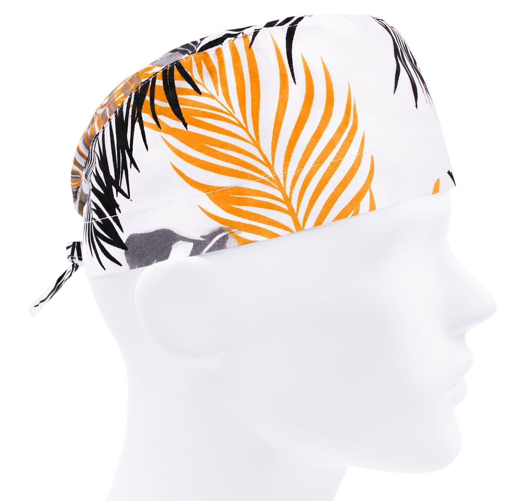 Surgical Cap Men, Scrub Caps, Scrub Hats, Surgery Hat Leaves, Palm ...