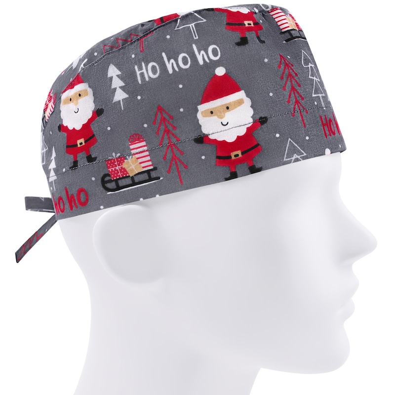 Mens Santa Scrub Cap - Etsy UK