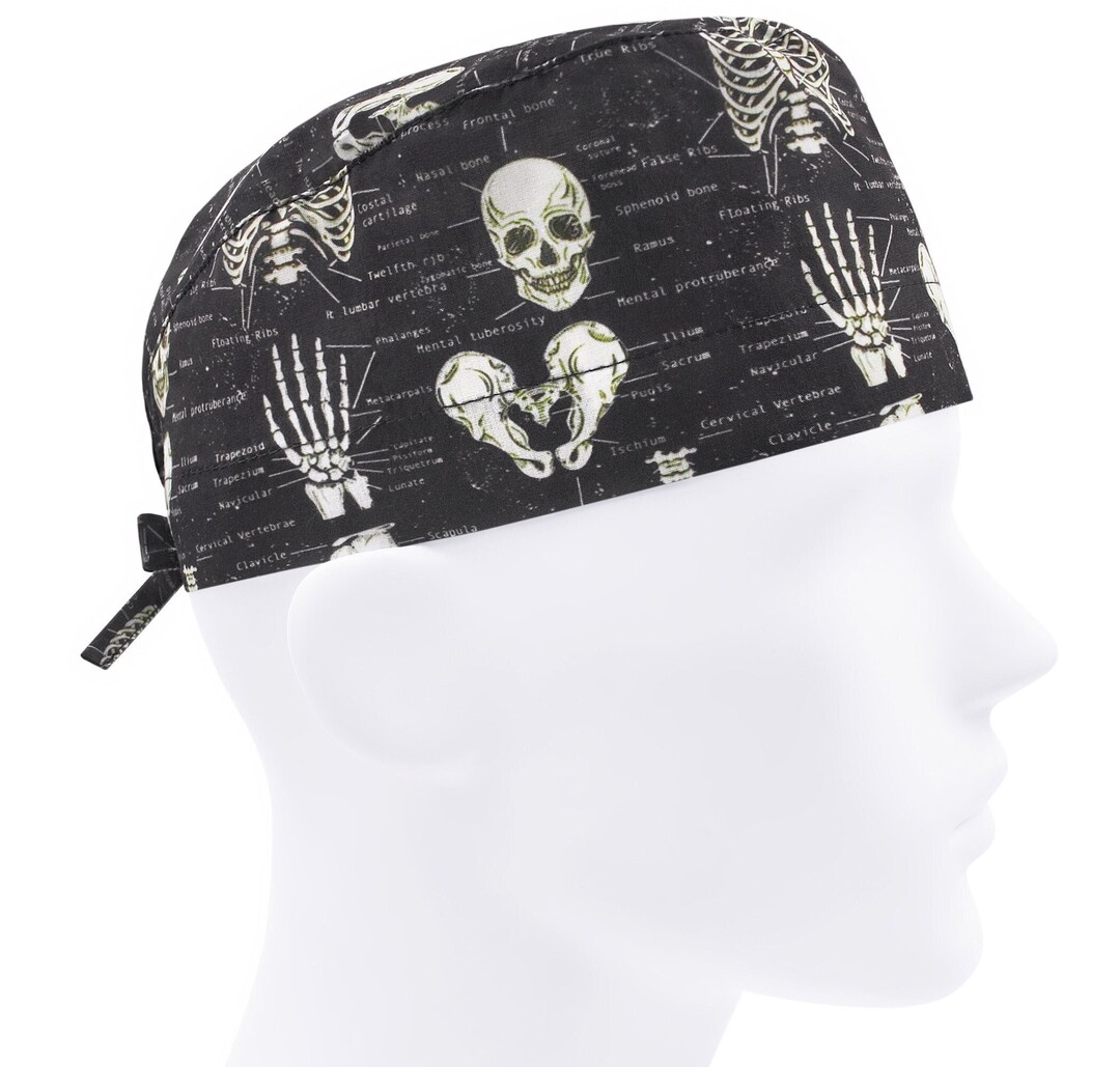 Scrub Caps Men Bones, Surgical Cap Ribs, Scrub Hats Organs, Nurse Hat ...