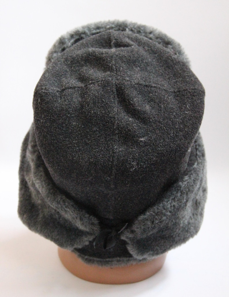 Vintage Winter Faux Fur Hat, Soviet Army Design Ushanka Hat, Soviet ...
