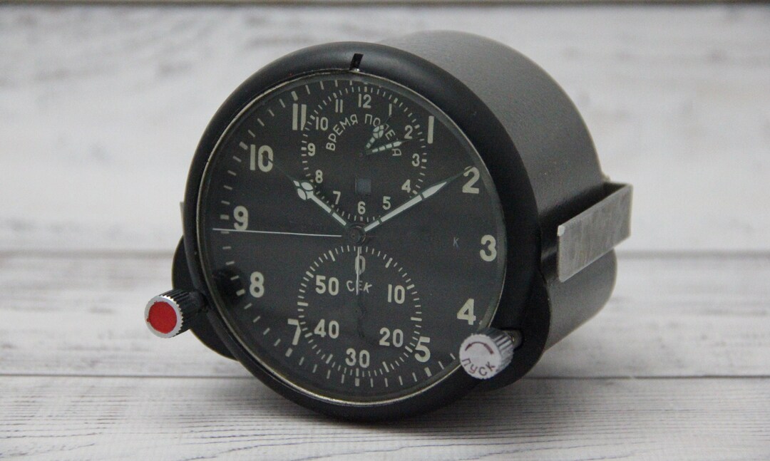 Rare Original Soviet Military Aviation Air Jet Clock ACHS-1 - Etsy