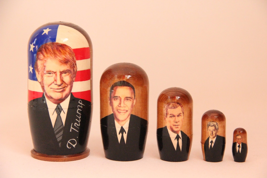 Donald Trump Doll Famous People Hand Painted Nesting Doll 5 - Etsy