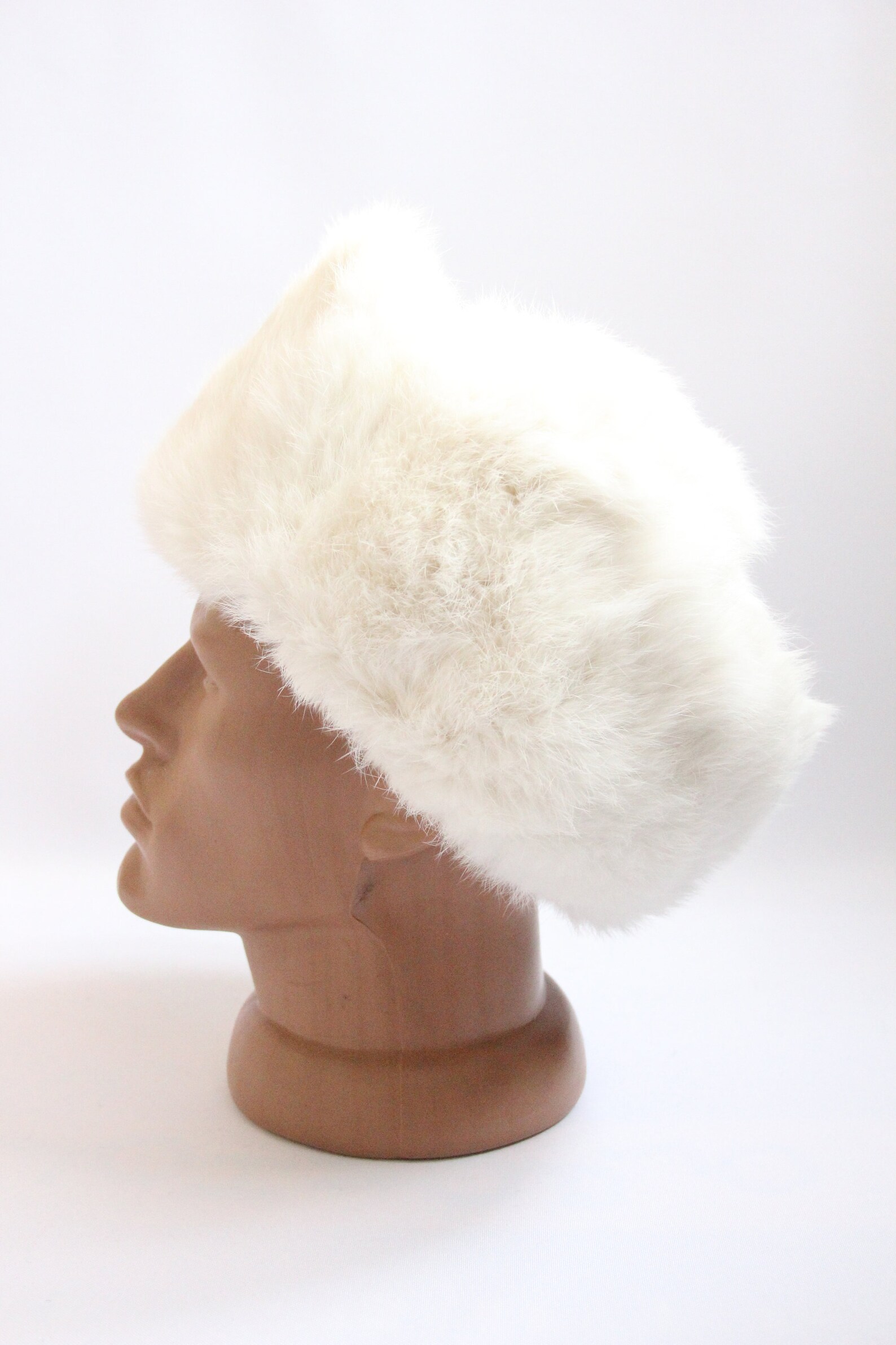 MADE in UKRAINE Winter Rabbit Fur Hat, Natural Ushanka Hat, Ukrainian ...