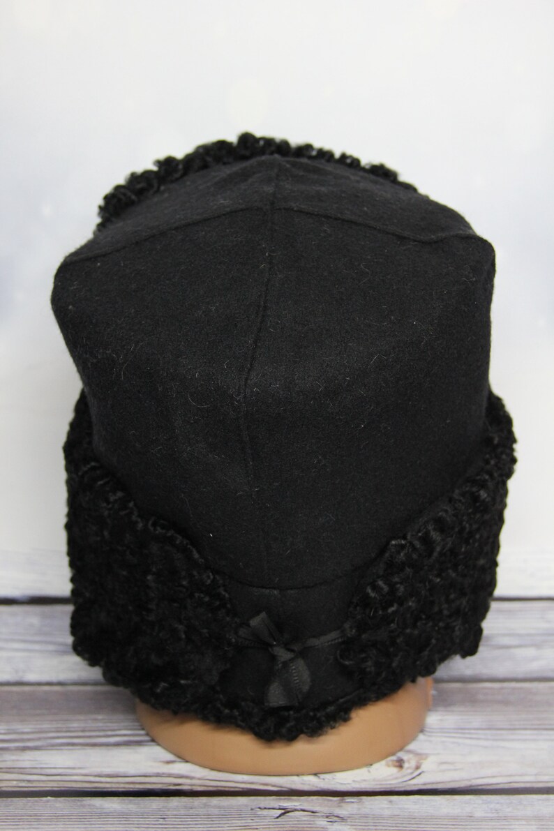 Winter Karakul Fur Hat Natural Ushanka Hat Russian Winter Fur | Etsy
