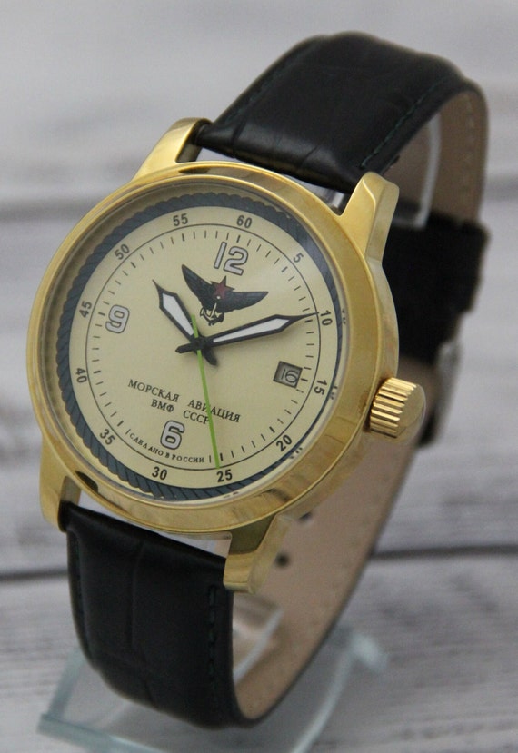 USSR Vintage Soviet Mechanical Watch 12 Hours Poljot … - Gem