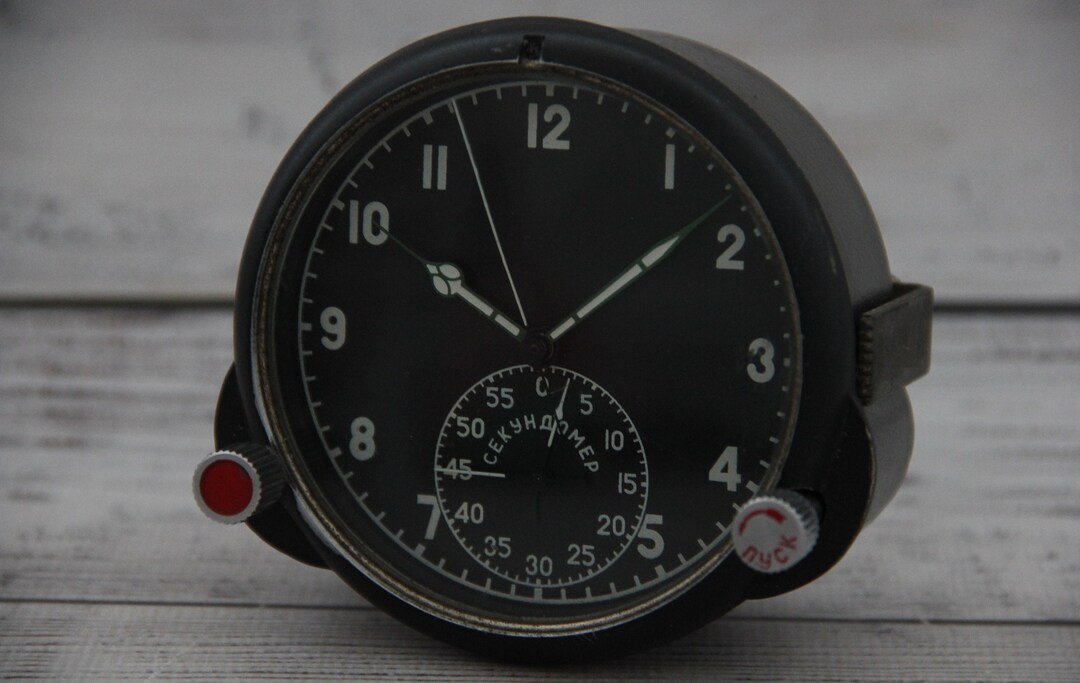 Rare Original Soviet Military Aviation Air Jet Clock ACHS-1 - Etsy