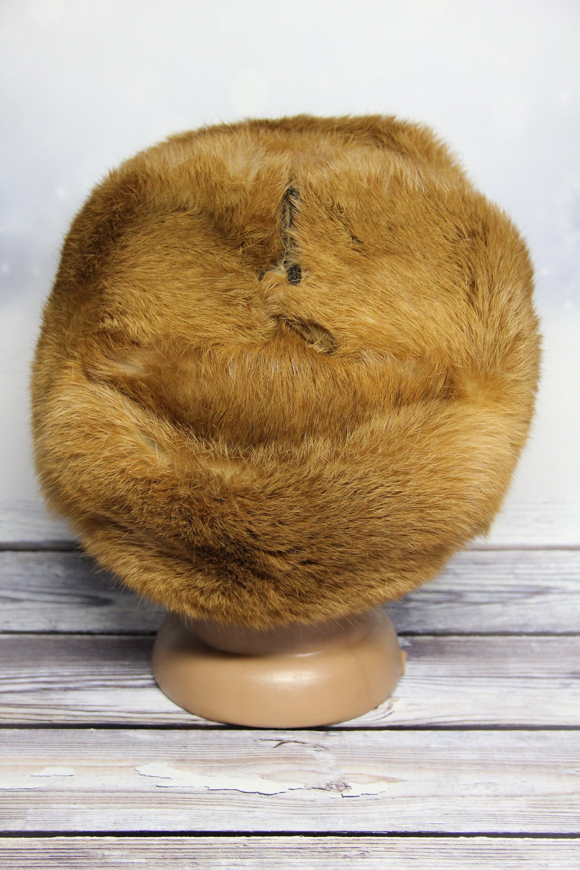 MADE in UKRAINE Winter Rabbit Fur Hat, Natural Ushanka Hat, Ukrainian ...