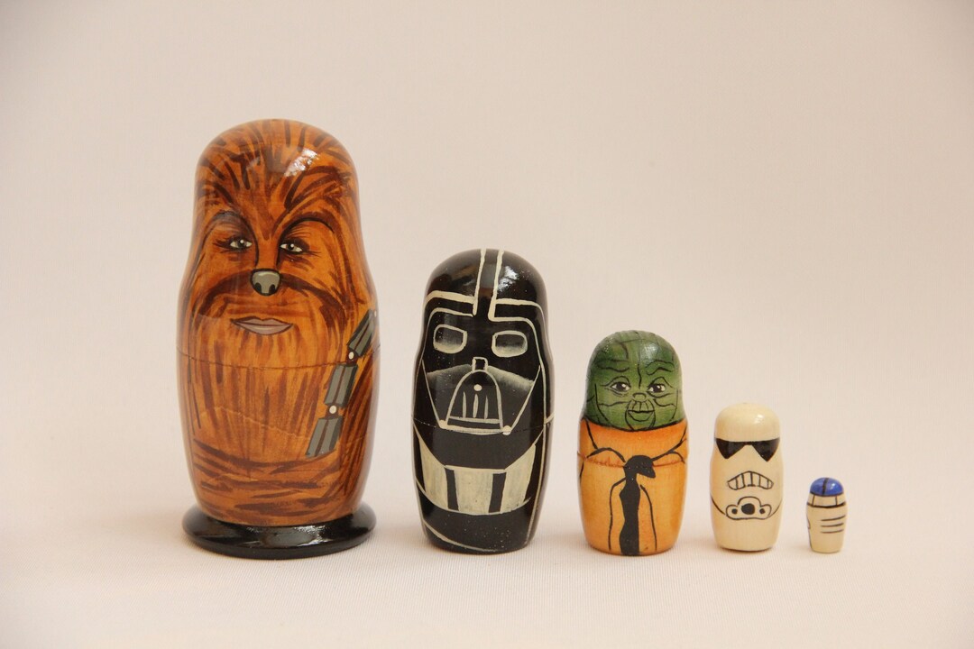 Movie Characters Nesting Doll 4.52'' or 11.5 Cm, Hand Painted ...