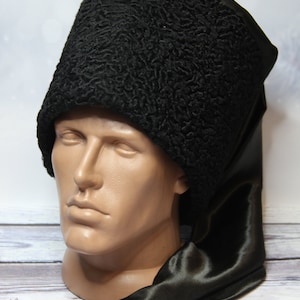 MADE in UKRAINE Vintage Cossack Winter Hat Papaha, Kubanka Hat, Natural ...