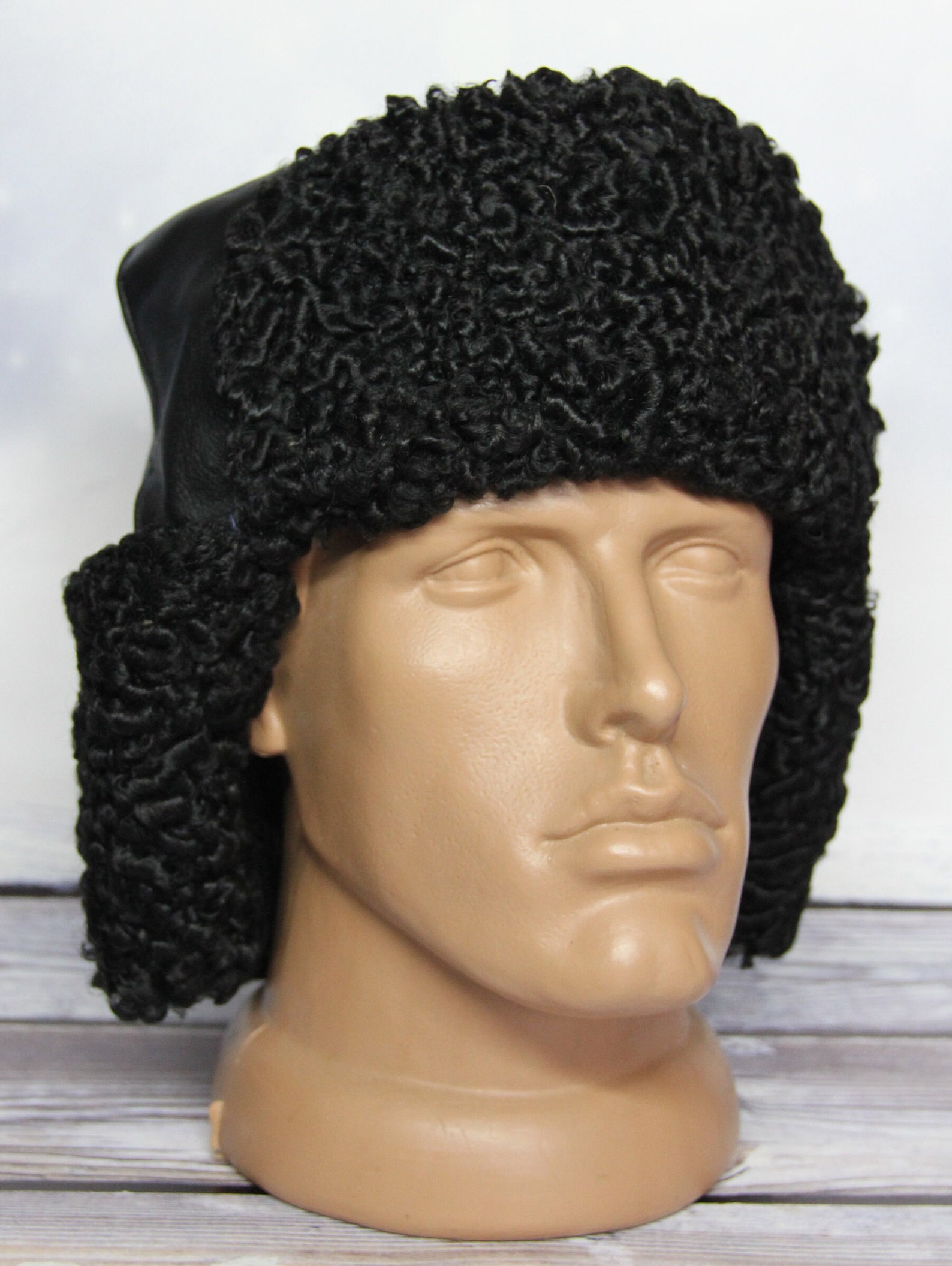 USSR Hat winter Karakul Fur Hat Natural Ushanka Hat Russian | Etsy